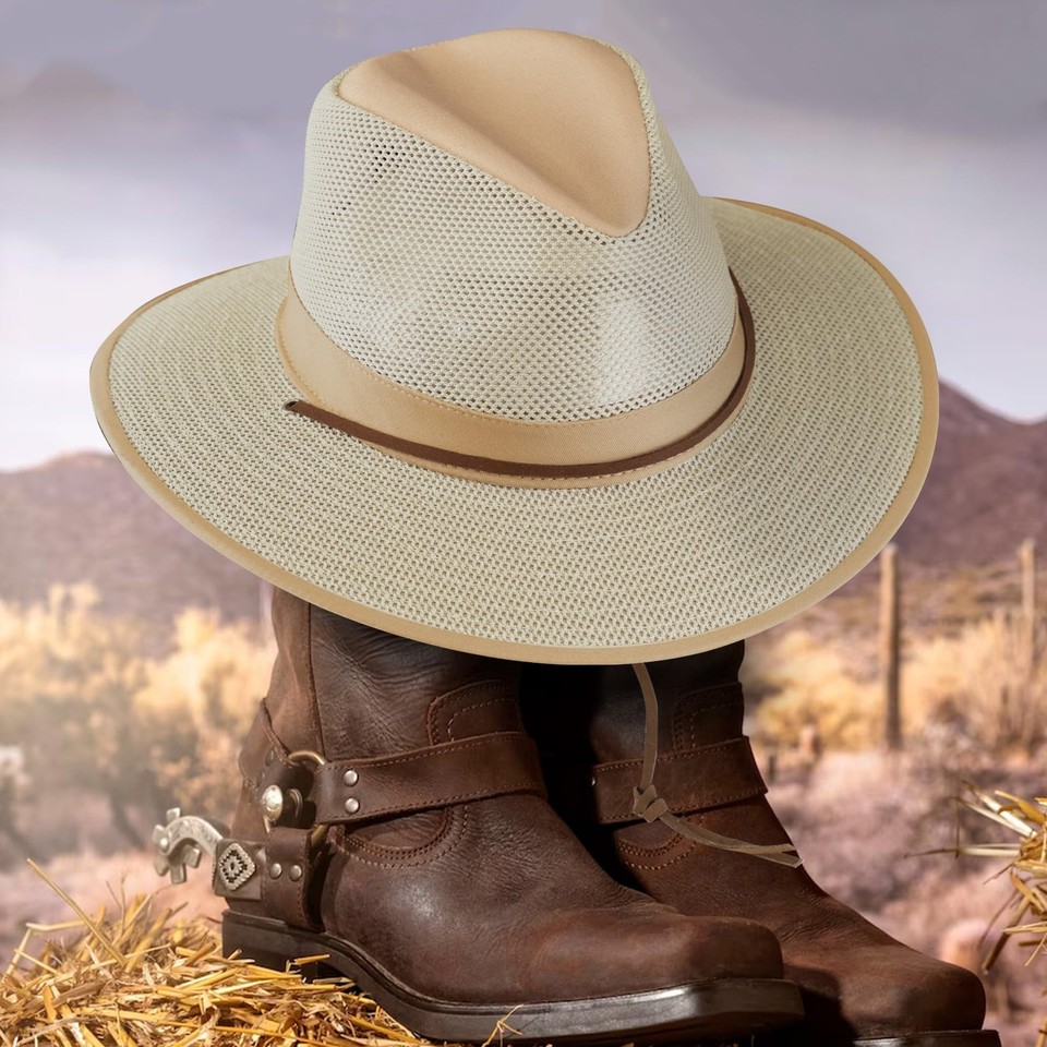 Henschel Aussie Mesh Breezer Hat - Packable Sun Protection for Outdoor ...