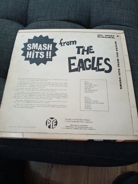 SMASH HITS FROM THE EAGLES RARE 1963 PYE VERY GOOD PLUS CONDITION | eBay UK