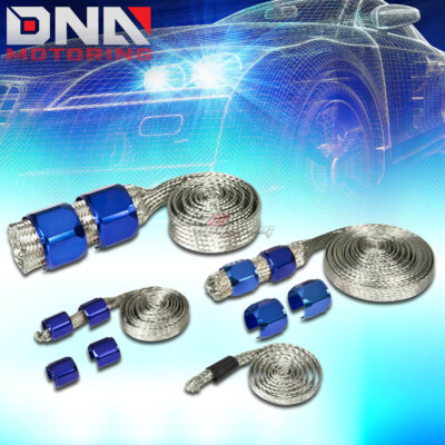 BRAIDED HOSE(STAINLESS STEEL) BLUE ENGINE DRESS UP KIT RADIATOR/VACUUM ...