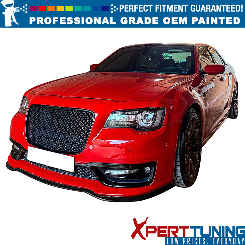 Fits 15-23 Chrysler 300 Front Bumper Lip PP Painted #LBG, PBG Glacier ...