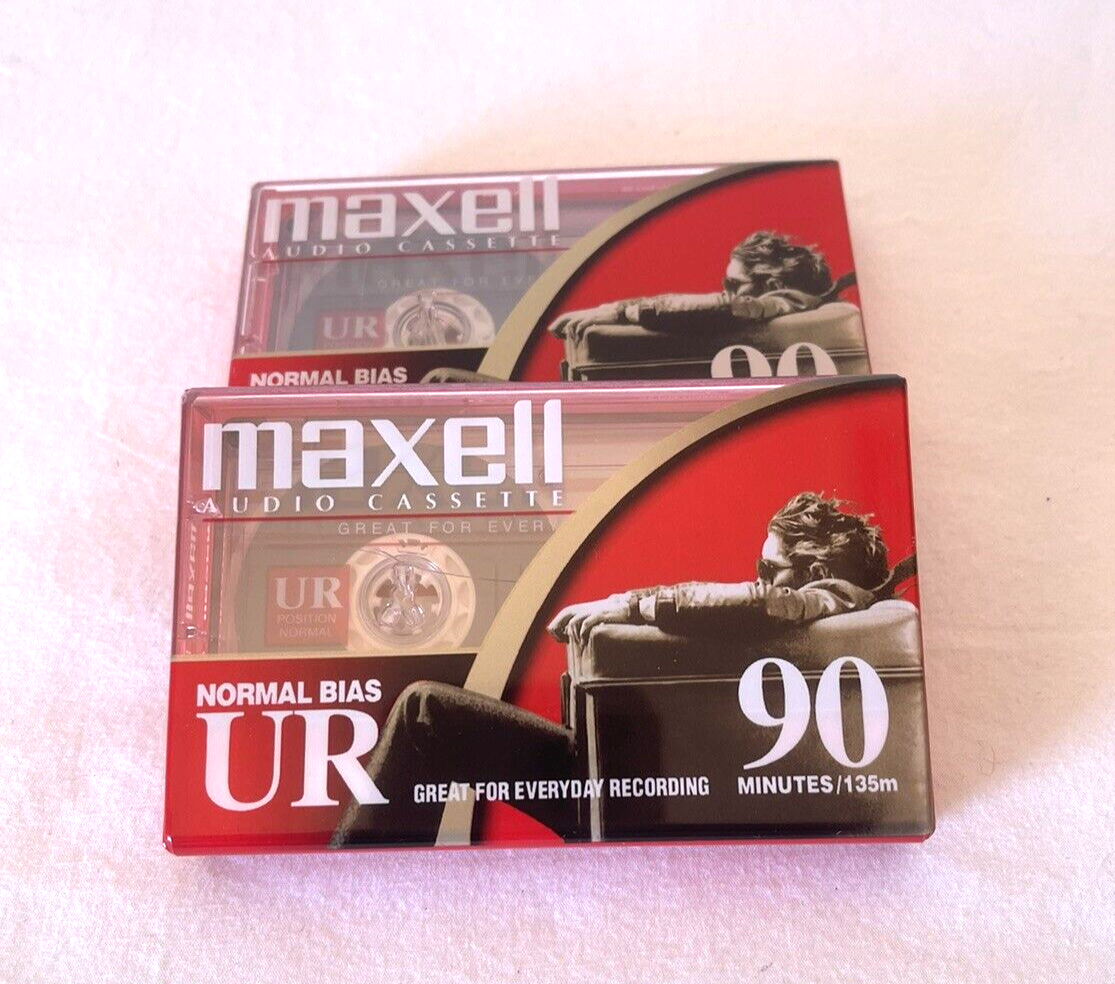 Maxwell UR 90 Min Blank Cassette Tapes Normal Bias (2) TDK Cassette D90 ...