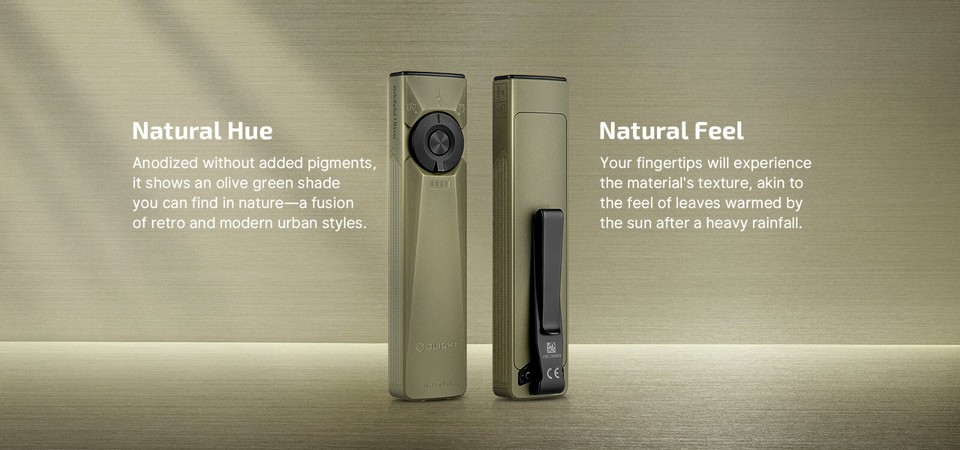 Olight Arkfeld Ultra Olive Green CW 3-in-1 Flashlight, OAL Material ...