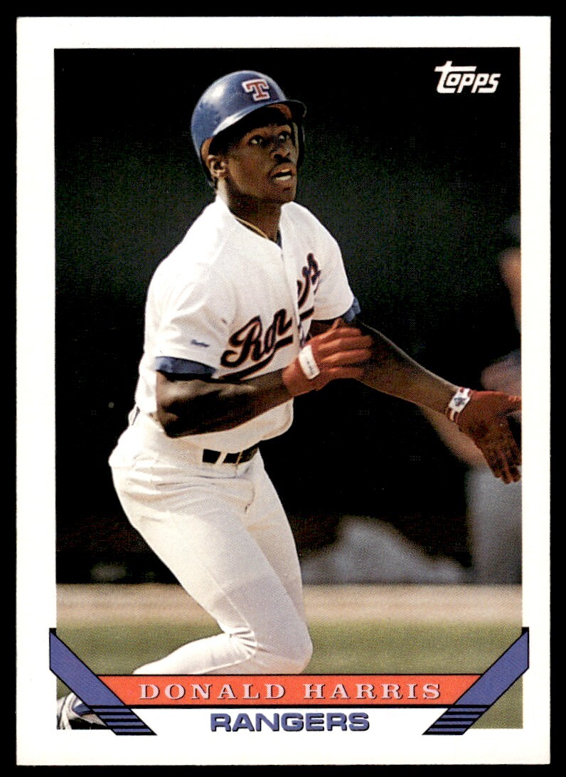 1993 Topps Baseball Card Donald Harris Texas Rangers #731 | eBay