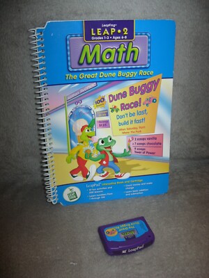 LeapPad ~ Grade 1-3 ~ Math The Great Dune Buggy Race Book + Cartridge ...