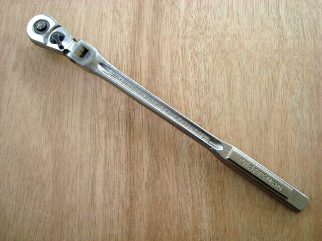 CRAFTSMAN 44815 D-AC 3/8" DRIVE FLEX HEAD QUICK RELEASE RATCHET / 11-1/ ...