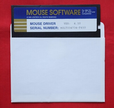 LOGITECH MOUSE DRIVER SOFTWARE V 4.10, FOR IBM XT AT PS/2 COMPUTERS | eBay
