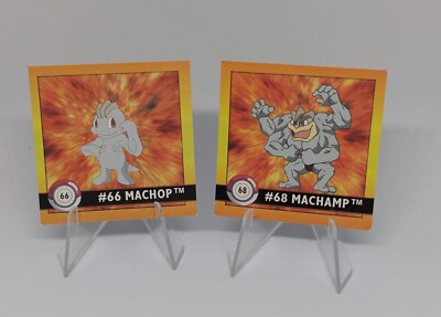 Machop Machamp #66 #68 ArtBox Sticker 1999 Pokemon Set | eBay