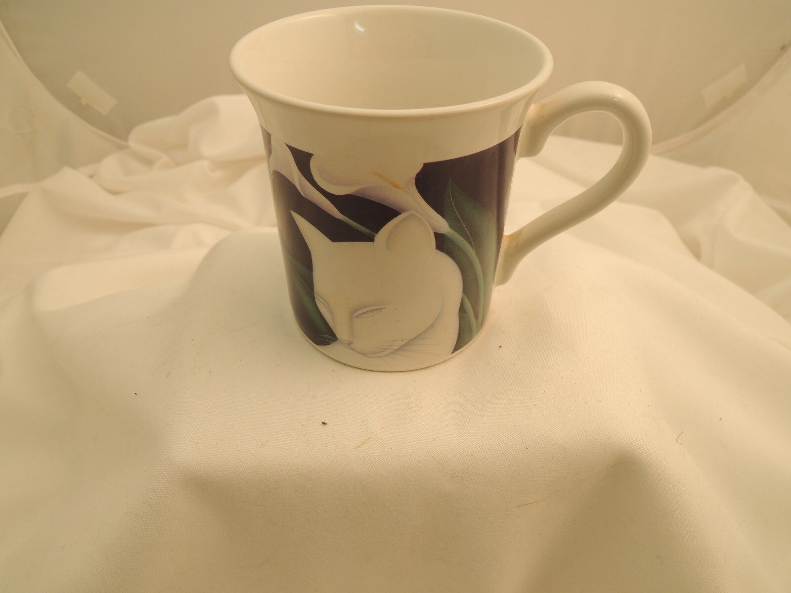 Vintage Greetings Hallmark Cards K.C. MO 64141 White Kitty Mug Cat Mug ...
