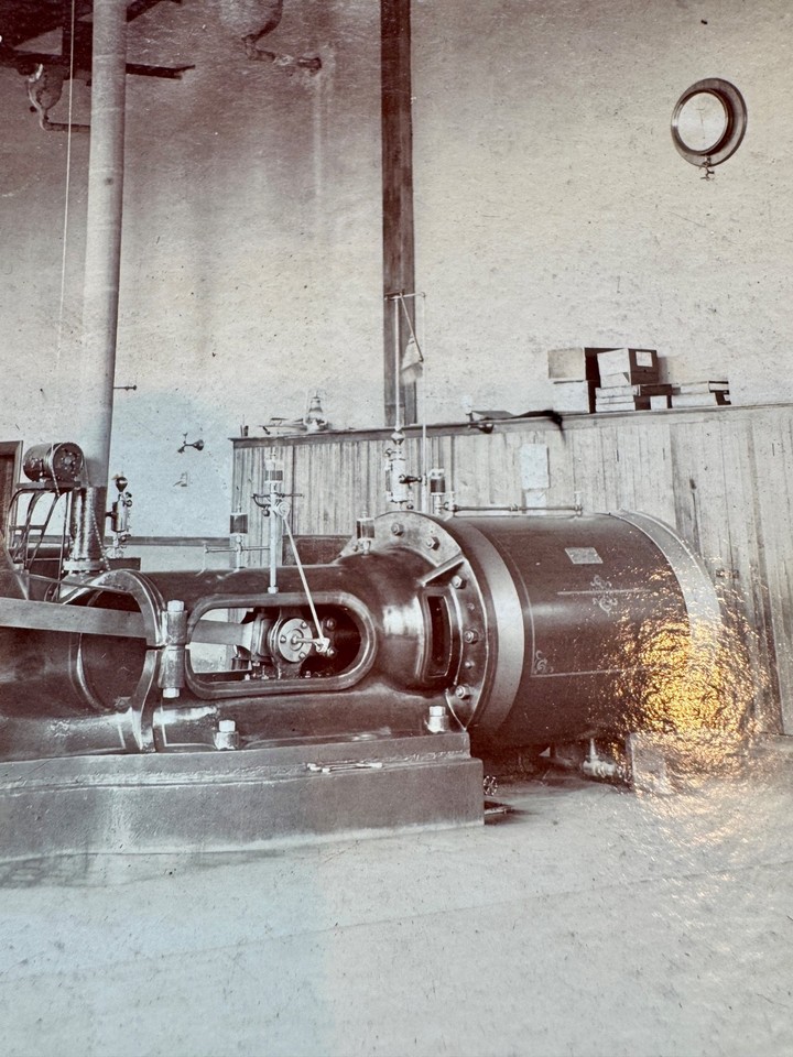 Cabinet Photo Generator Steam Engine Room Power Plant Antique Old Mill ...