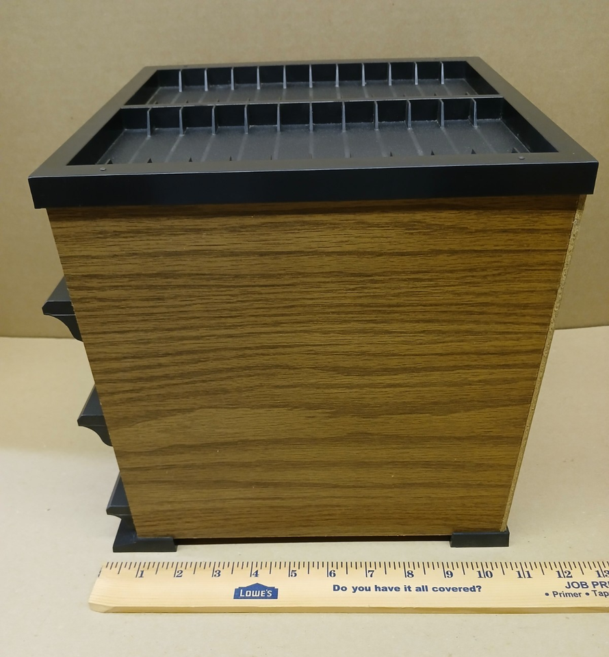 Vintage Audio Cassette Tape Storage Rack - Woodgrain - Nice! | eBay