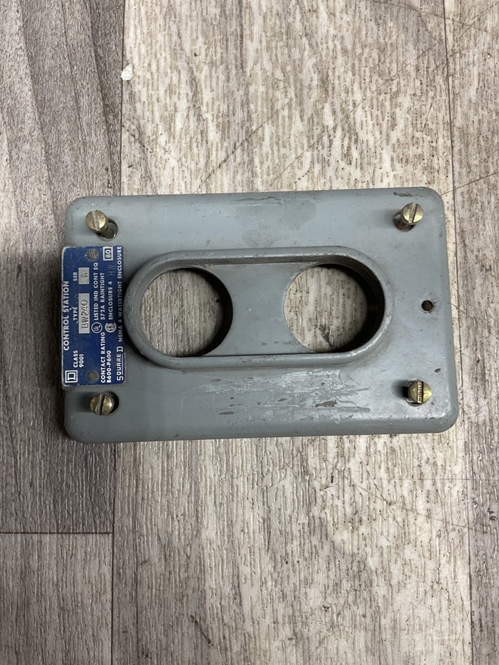SQUARE D BW240 2 Button Control Station Cover Only #4016X102SI | eBay