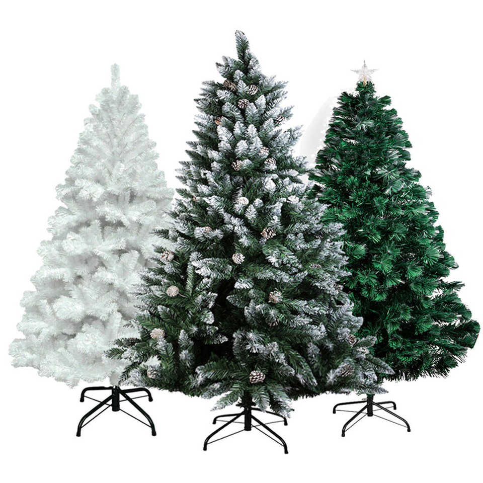 4/5/6/7ft Christmas Tree with Lights Prelit Xmas Artificial Bushy Party ...
