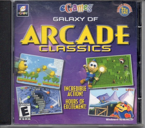 Galaxy Of Arcade Classics PC CD-ROM by eGames - Windows 95/98/XP etc ...
