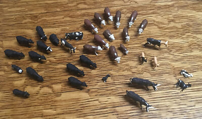 Lot of Vintage HO Scale Cows, Goats & a Dog | eBay
