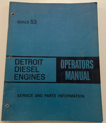 Manuals & Books - Detroit Diesel Engines Series