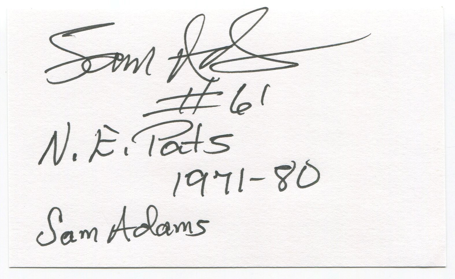 Samuel Adams Signature