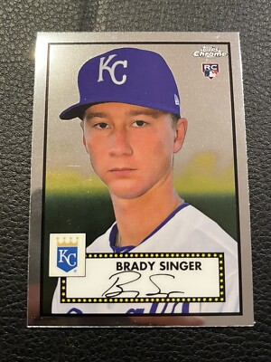 2021 Topps Chrome Platinum Anniversary Brady Singer RC Kansas City ...