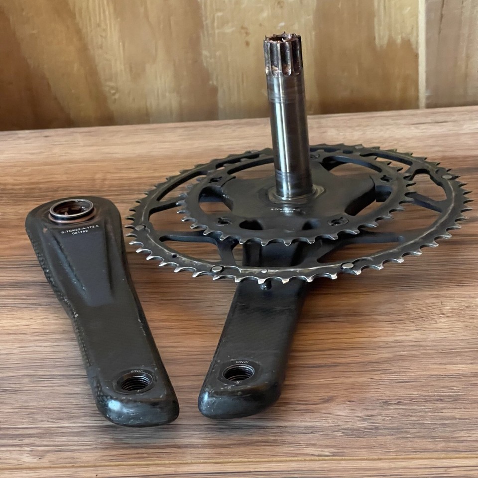 TIME Power Drive ASX Titanium Axle Compact Crankset 50/34 110BCD ISIS ...