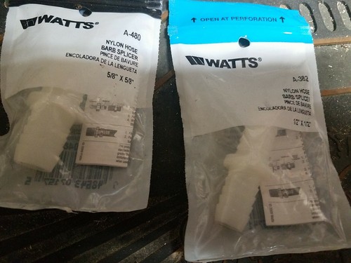 Watts Nylon Hose Connector Lot 2 Sizes See Pictures | eBay