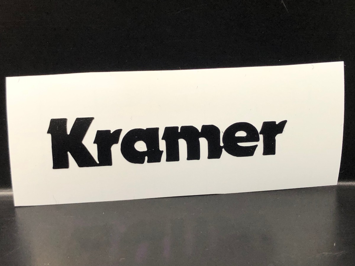 Kramer Headstock Logo Guitar Headstock Decals UK | Six String Stickers