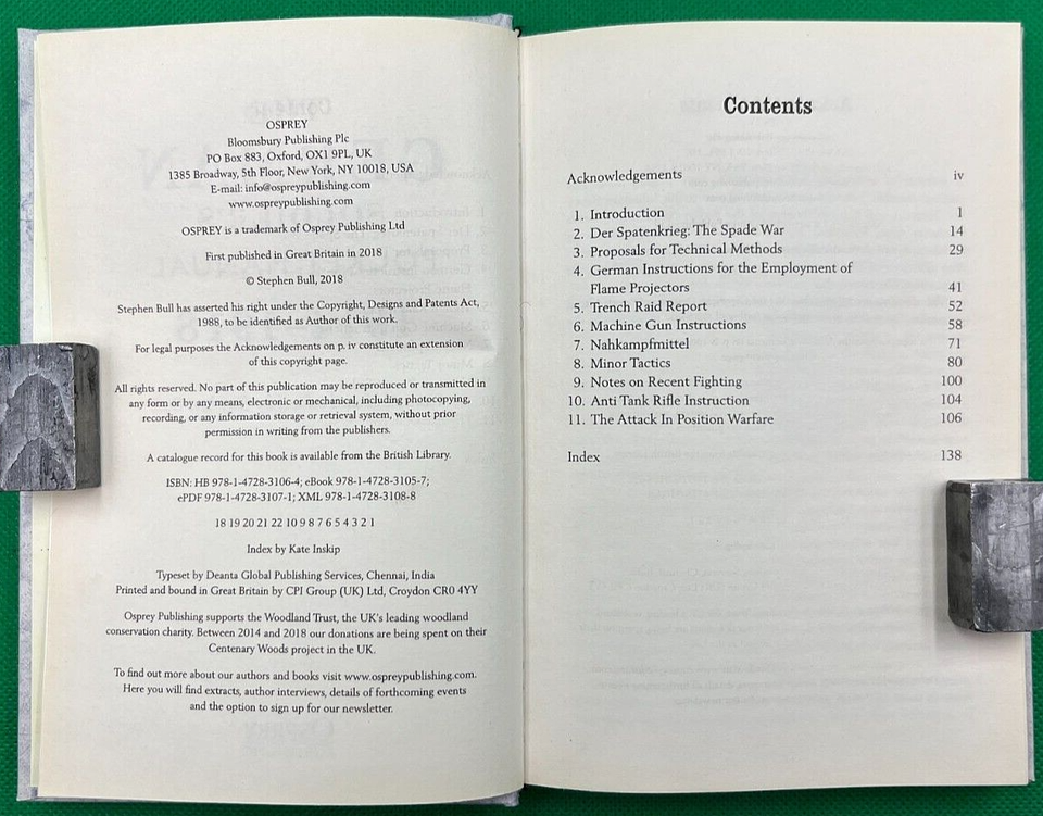"THE GERMAN SOLDIER'S POCKET MANUAL 1914-1918" BY STEPHEN BULL 2018 ...