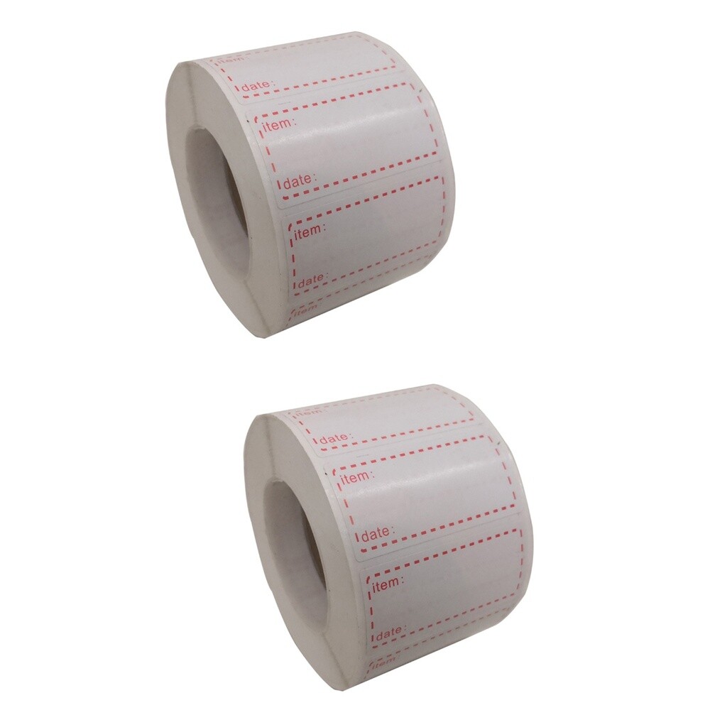 2 Rolls Writable Stickers Food Storage Date Label Record Life Labels ...