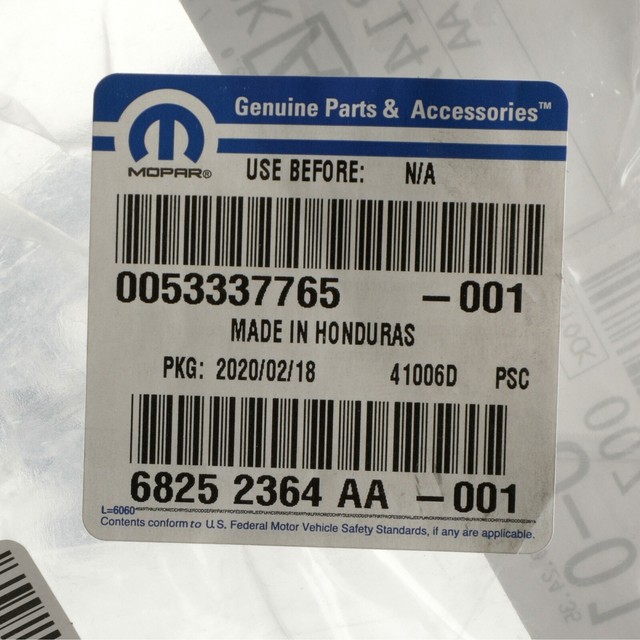 Rear Light Harness Connector Mopar 68252364AA for sale online | eBay