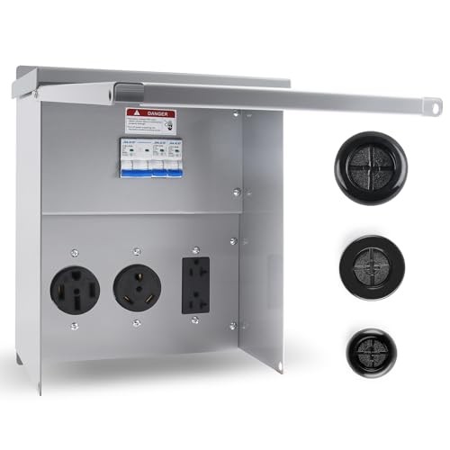 RV Electrical Panel 20 30 50 Amp Receptacle 20 30 50 Amp Rv Outlet ...