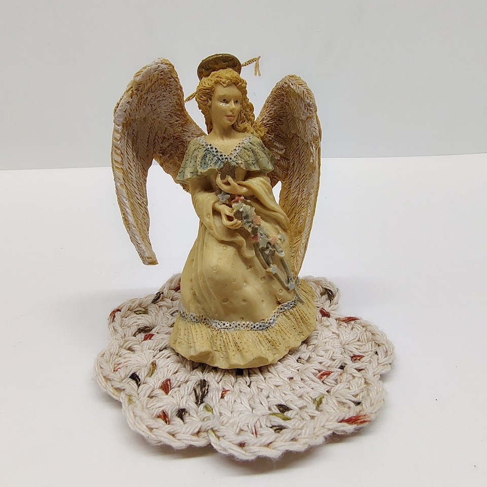 Angel Ornament Figurine Vtg 90s United Design Angels Collection Star ...