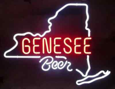 17"x14" Genesee New York Beer Flex LED Neon Sign Light Bar Room Show ...