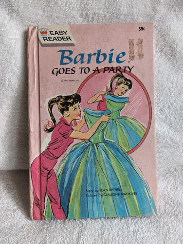 Vintage Barbie Goes To A Party Easy Reader Wonder Books 1964 Mattel Inc ...