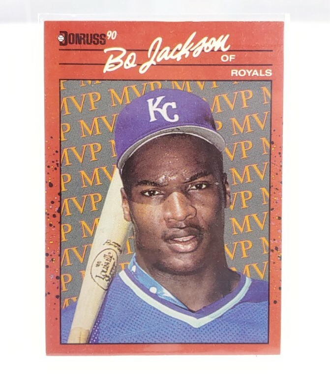 MLB 1990 Donruss Royal MVP Error BC-1 Bo Jackson Card No Dot & Wrong ...