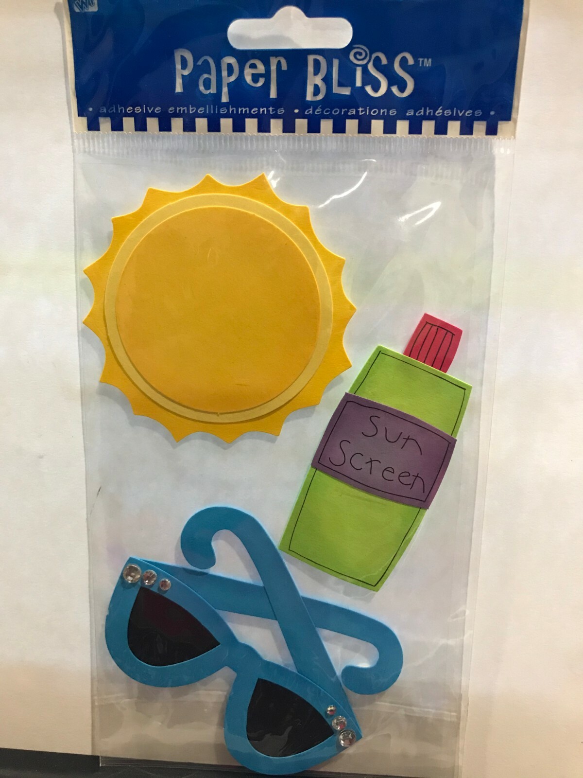 Sunny Sunglasses Sunscreen Sunblock Sun Summer Paper Bliss Stickers ...