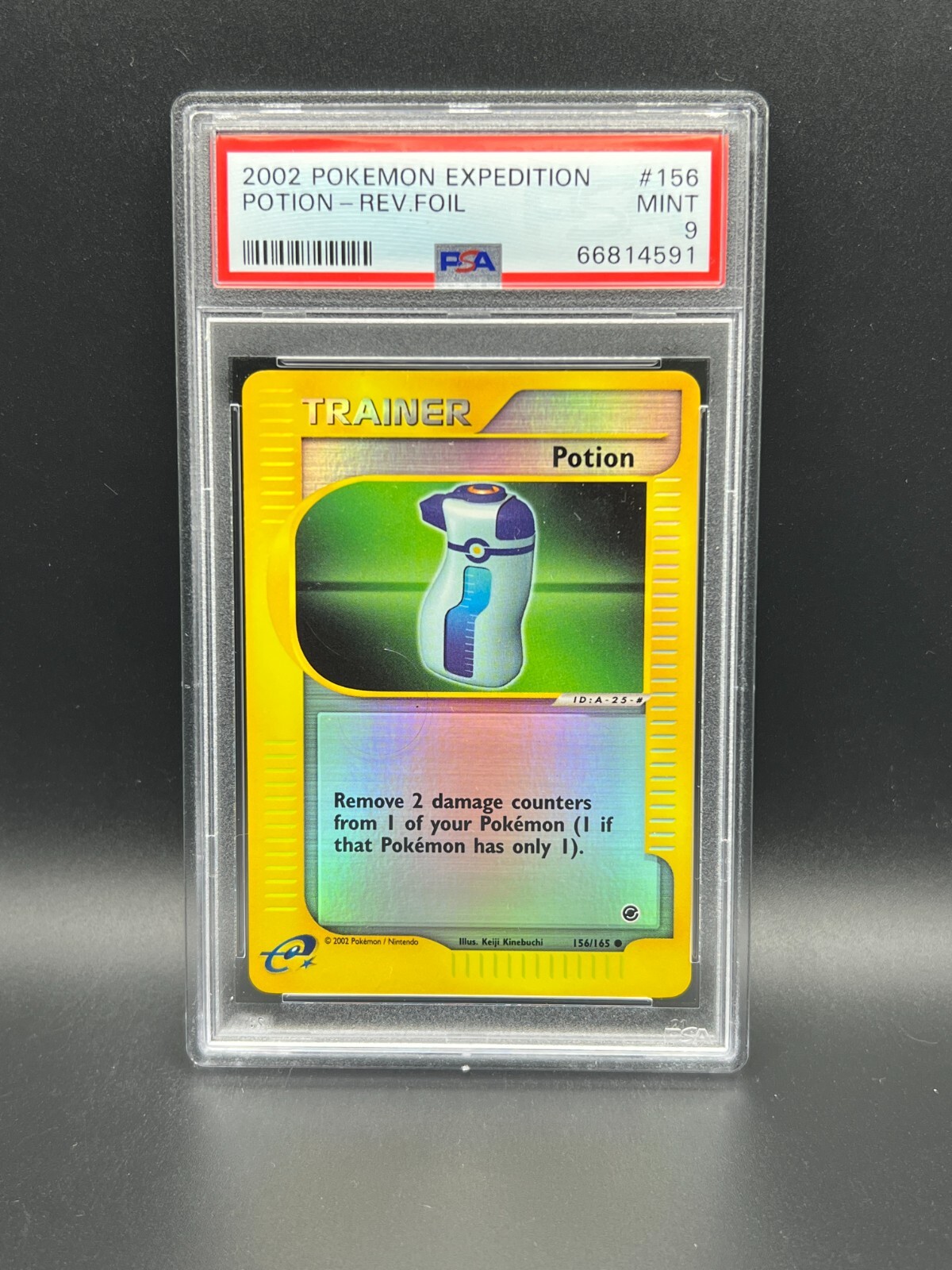 Pokemon PSA 9 MINT Potion 156/165 Expedition Reverse Holo 2002 E Reader ...