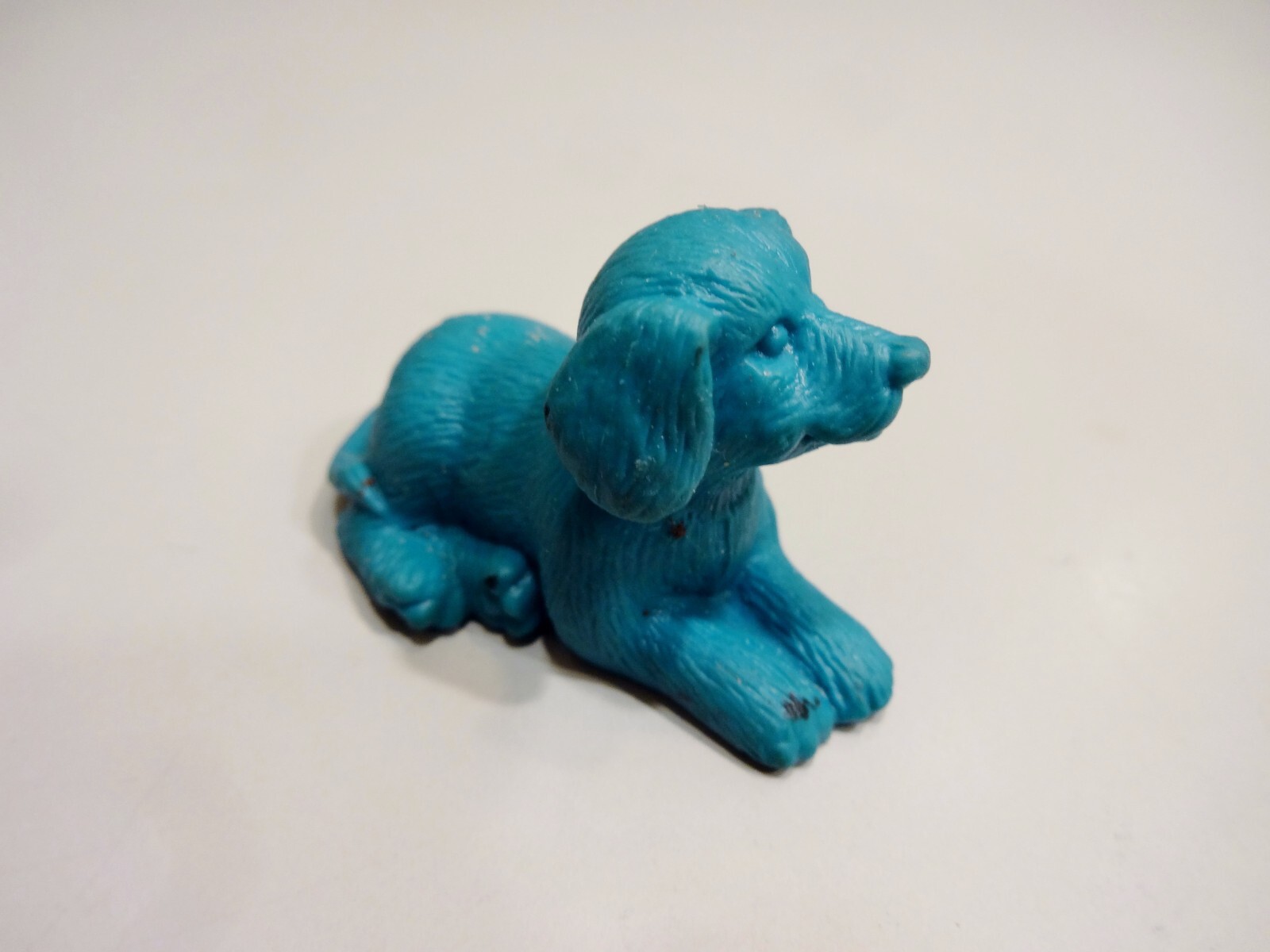 Vintage RUSS BLUE DOG RUBBER FIGURE Eraser Toy Lab Puppy Hong Kong 2 ...