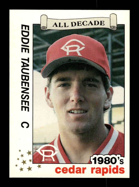 1990 Best Cedar Rapids Reds All Decade # 11 Eddie Taubensee Card ...