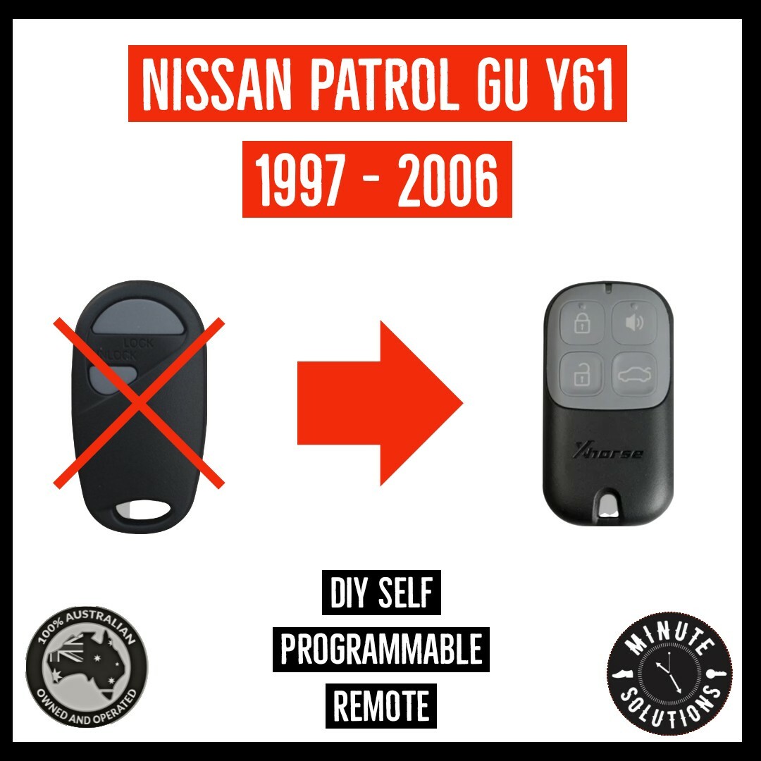 FITS Nissan PATROL REMOTE GU Y61 Keyless Central Locking Fob 1997 ...