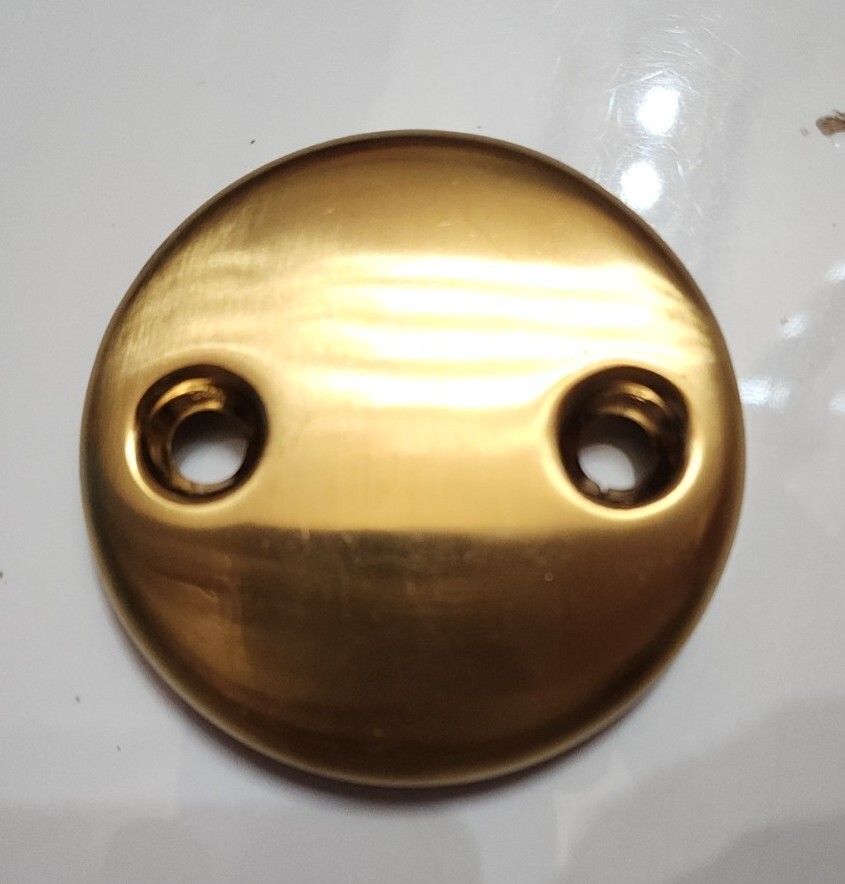 Overflow Cover Plate Only - Polished Brass | eBay