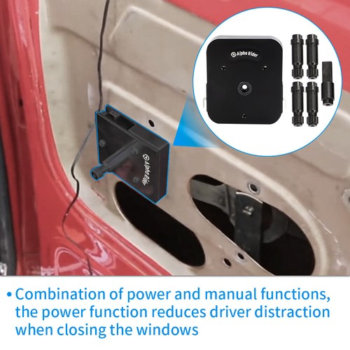 Universal Power Window Crank Handle Switch Kit - Manual to Electric ...