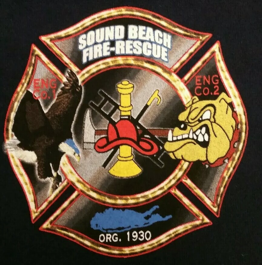Sound Beach Fire Department Suffolk Long Island NY T-Shirt Sz Youth L ...