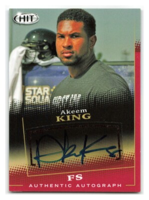Akeem King 2015 Sage HIT Football Autograph Red RC SSP #A68 - SAN JOSE ...