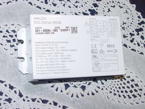 eldoLED Solodrive 563/B, DALI-2 LED, 50W Constant-Current, 55V Output, Used! | eBay