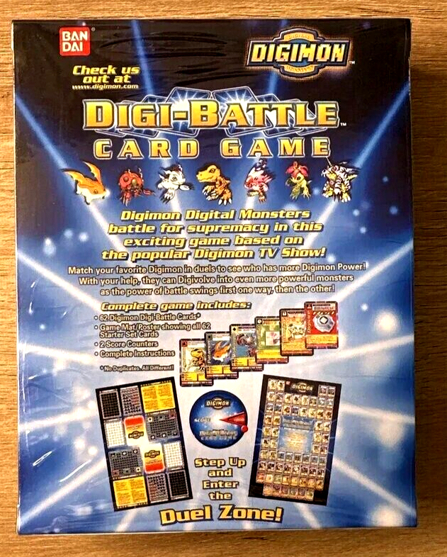 DIGIMON DIGI-BATTLE STARTER SET CARD GAME DECK 1st EDITION ~ FACTORY ...