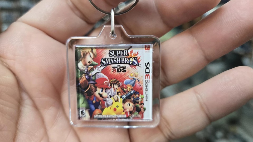 Nintendo 3DS N3DS Game Art Video Game Keychain | Chain | Pendent (Front ...