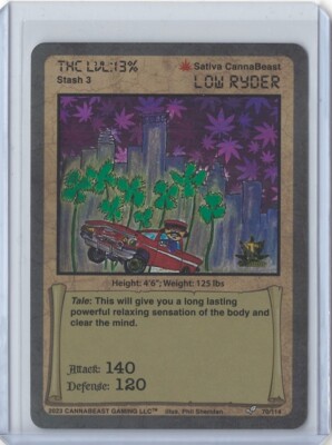 Canna Beast “Low Ryder” Holo, Card 70/114 TCG CCG , Pack Fresh! 1st ...