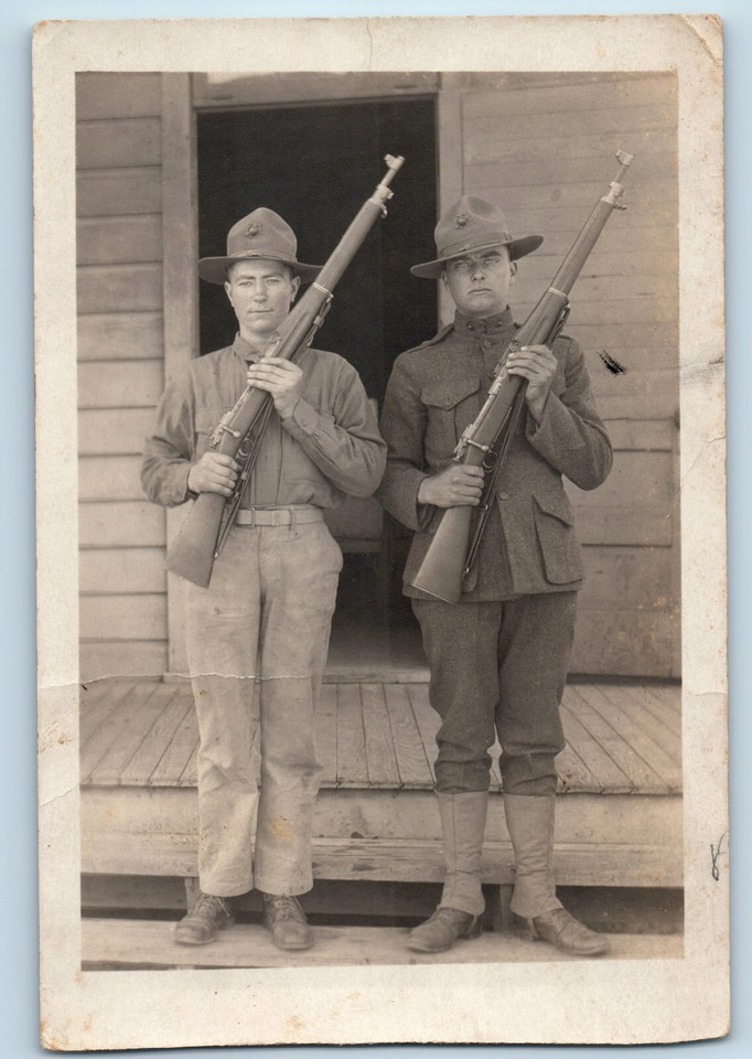 WWI Marine Corps M1903 Springfield Rifle Real Photo Postcard | eBay
