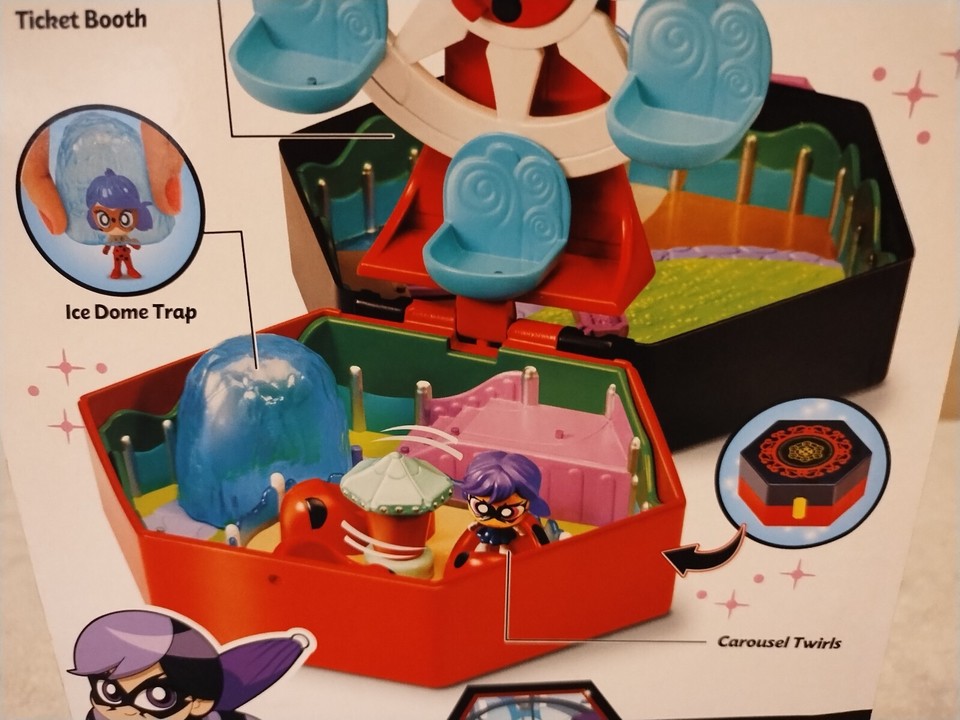 Miraculous Chibi Amusement Park: Rides & A Rescue Miracle Box Playset ...