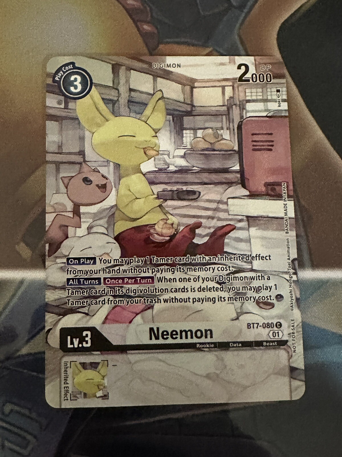 Neemon (2nd Anniversary Frontier Card). FOIL. Digimon TCG. BT7-080 | eBay