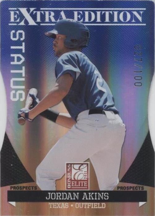 2011 Donruss Elite Extra Edition - Prospects Jordan Akins #26 Status ...