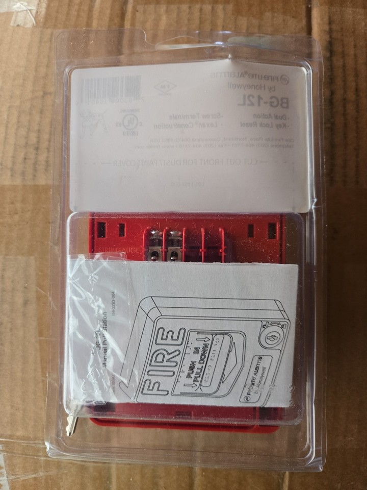 Fire-Lite BG-12L Dual Action Pull Station Key Lock Reset New | eBay